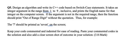 Solved Q4 Design An Algorithm And Write Its C Code It