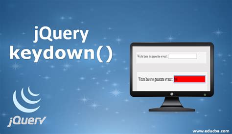 jquery keydown overview and various examples of jquery keydown