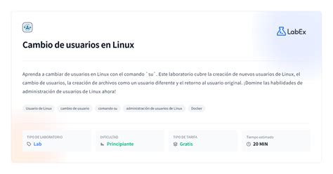 Cambio De Usuarios En Linux Labex