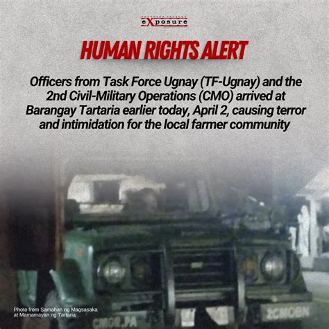 Southern Tagalog Exposure Hr Alert Officers From Task Force Ugnay Tf Ugnay And The 2nd