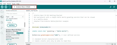 【arduino Nano 33 Ble Sense Rev2】学习历程1 Csdn博客