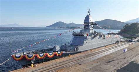 South Korea Launches Third Chungnam Class Frigate Roks Jeonnam To Guard