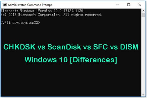 Chkdsk Vs Scandisk Vs Sfc Vs Dism Windows 10 [differences]