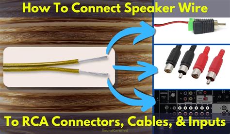 How To Connect Speaker Wire To Rca Plugs Jacks And Cables