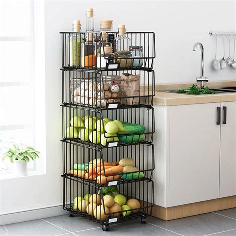 Kitchen Vegetable Storage Buy New Kitchen Rotating Vegetable Rack
