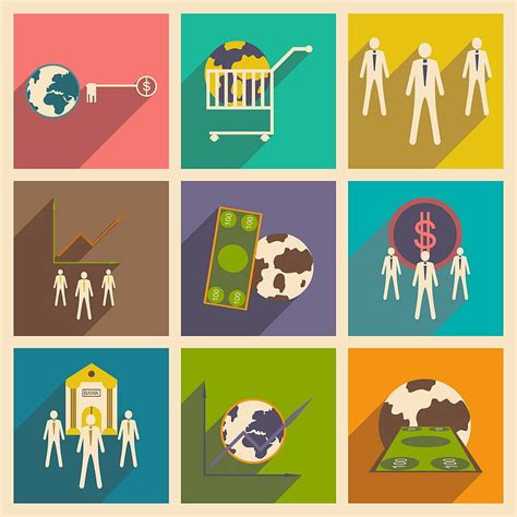 그림자 벡터와 현대 평면 아이콘 모음 Ai Eps Uidownload