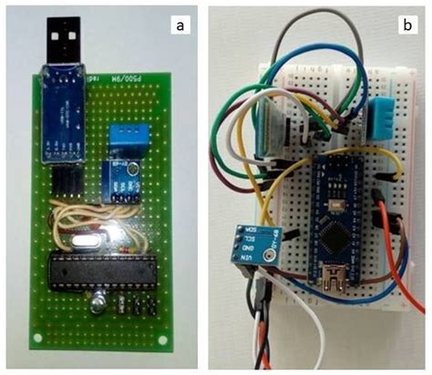 Meteorological Station A With Atmega8 Chip Data Transmission Via Download Scientific Diagram