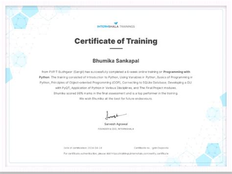 Bhumika Sankapal On Linkedin I Am Very Happy To Share This Certificate