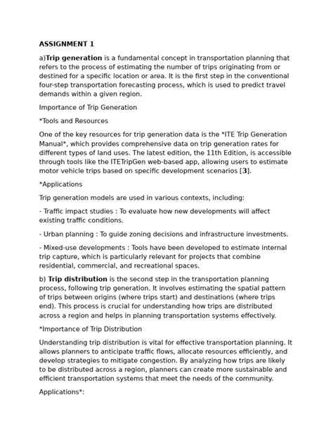 Assignment 1 Pdf Transport Public Transport