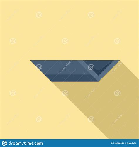 Rooftop Gutter Icon Outline Style Vector Illustration 199909870
