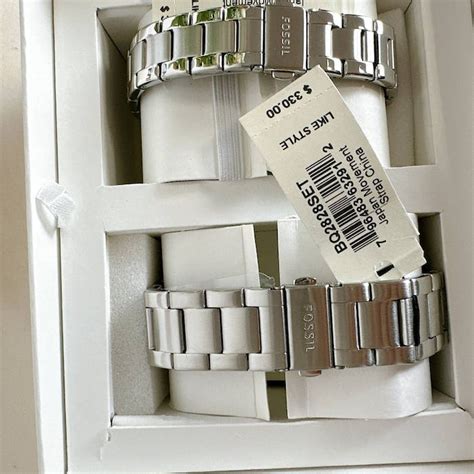 Fossil Fossil Bq2828set His And Hers Multifunction Steel Box Set Grailed