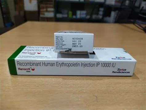 Renocrit 10000 Erythropoietin Pfs Injection 4000 Iu Non Prescription