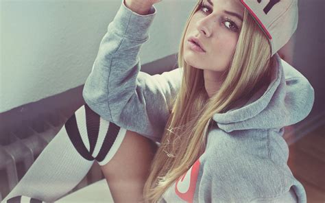 Blonde Thigh Highs Women HD Wallpaper Rare Gallery