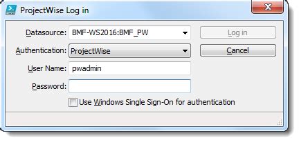 How To Log Into ProjectWise