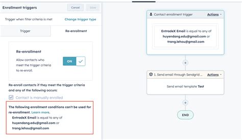 solved hubspot community how does re enrollment trigger actually
