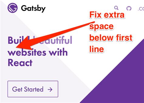 [] extra space below the first line of the new slogan