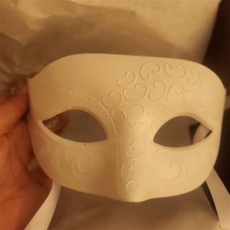 White Full Face Costume Mask Cosplay Mask Diy Mask White Blank Mask