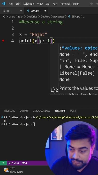 Reverse A String In Python Python Strings Youtube