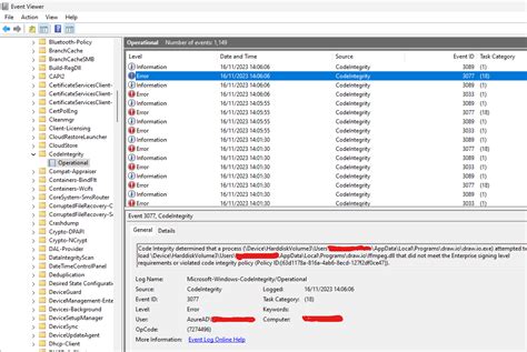 Microsoft Codeintegrity Error · Issue 1533 · Jgraphdrawio Desktop