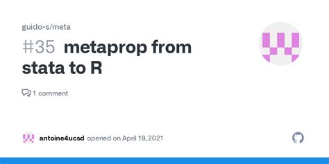 Metaprop From Stata To R · Issue 35 · Guido Smeta · Github