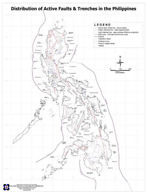 Distribution Of Active Faults And Trenches Pdf
