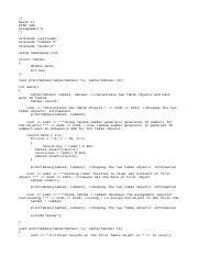 CISP V A Cpp Kevin Li CISP Assignment Include Iostream Include Table H