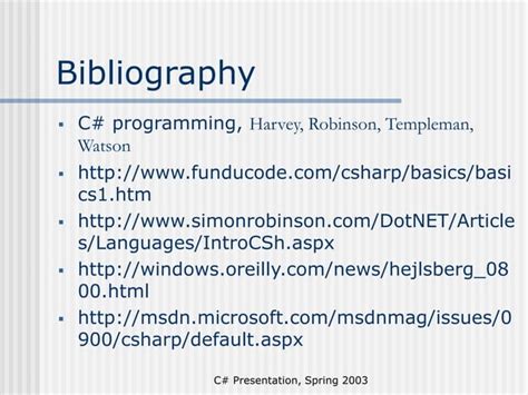 csharp ppt