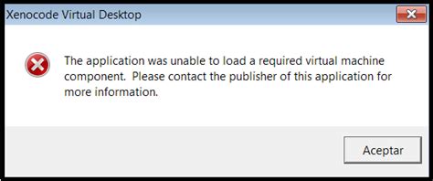 Xenocode Virtual Desktop Error Windows Lafasr