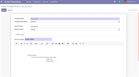 How To Setup Mass Mailing With Sendgrid Email Api Using Odoo 15