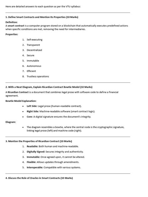 Here Are Detailed Answers To Each Question As Per The Vtu Syllabus