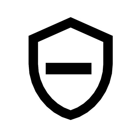 Shield Minus Vector Svg Icon Svg Repo