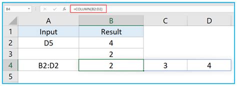 How To Use COLUMN And COLUMNS Functions In Excel