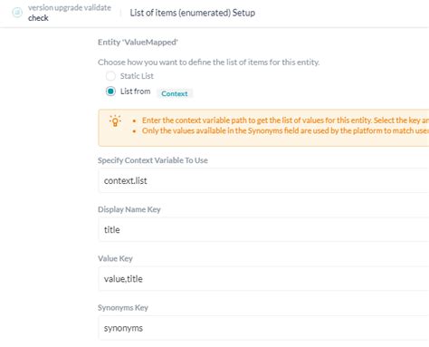 Entity Type Issue With List Of Items Enumerated In Version 623 And 631 General Kore
