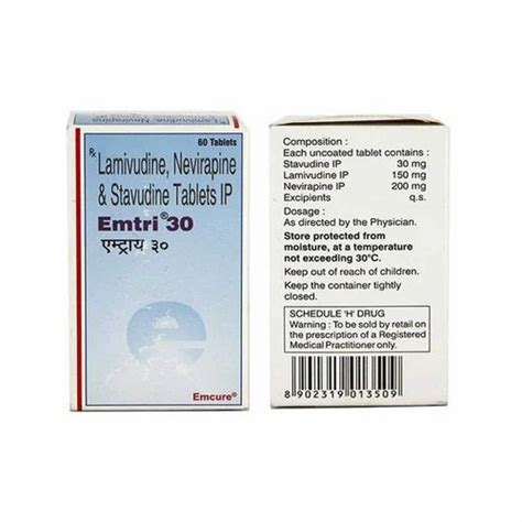 Lamivudine Stavudine And Nevirapine Tablets At Rs 1000 Bottle
