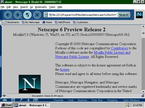 A Visual Browser History From Netscape 4 To Mozilla Firefox The Andrew Turnbull Mozilla Network