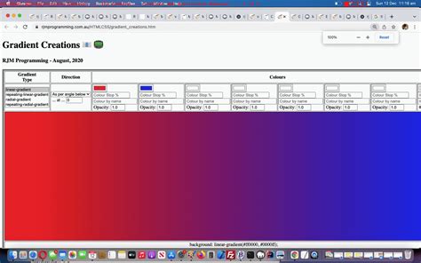 Css Gradient Creations Width Makeover Tutorial Robert James Metcalfe Blog