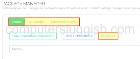 How To Update CyberPanel ComputerSluggish
