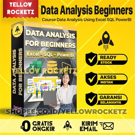 jual complete data analysis for beginner excel power bi sql