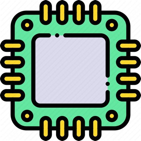 Chip Computer Circuit Cpu Micro Technology Icon Download On Iconfinder