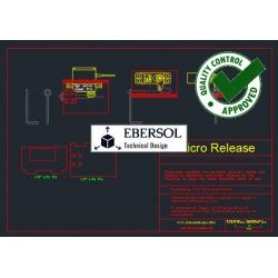 Micro Release Servo Mechanism DXF Downloadable Plans Stock Code 0255