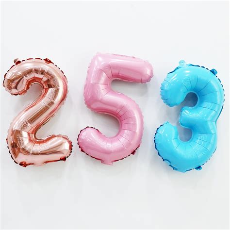 E베이비랜드 숫자풍선 소 모음 0 9 로즈골드 하늘 핑크 생일 은박풍선 호일 이벤트 파티풍선