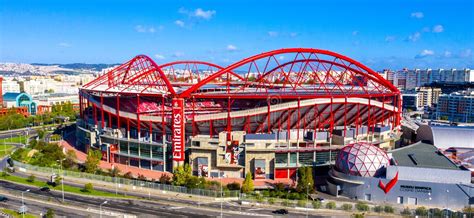 Aerial View Of The Benfica Stadium Estadio Da Luz Football Stadium In