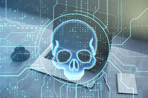 Skull Background Binary Code Stock Illustrations 184 Skull Background