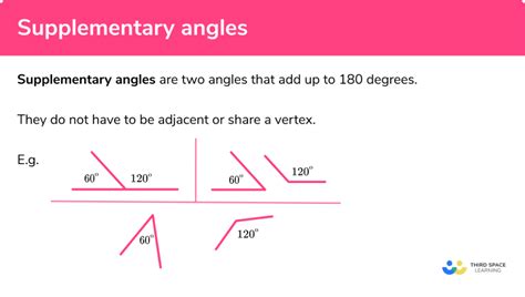 Supplementary Angles Gcse Maths Steps And Examples