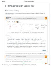 Integer Division And Modulo Pdf Integer Division And Modulo Integer