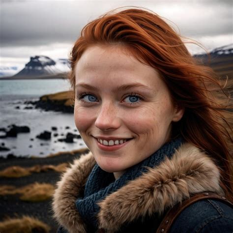 Premium Photo Icelandic Woman From Iceland Typical National Citizen