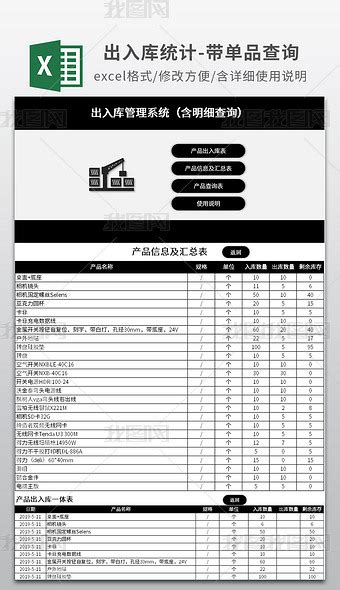 进货出货表格专题模板 进货出货表格图片素材下载 我图网
