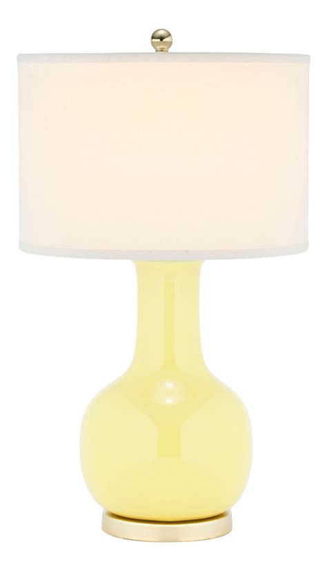 275 Inch H Ceramic Table Lamp Yellow Chairish