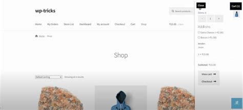 Showing An Add Ons Product Feature Inside The Mini Cart Woocommerce Therichpost