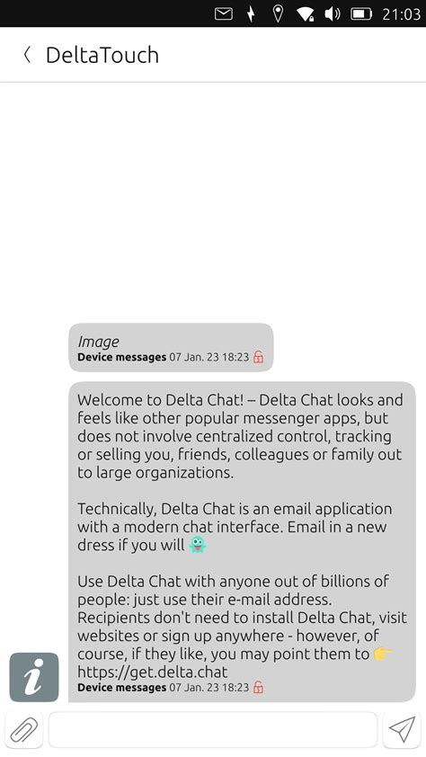 Ubuntu Touch App Deltachat